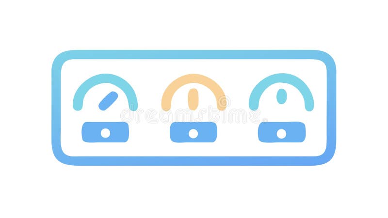 Gauges or Dashboard Icon, Representing Metrics , Vector Design ...