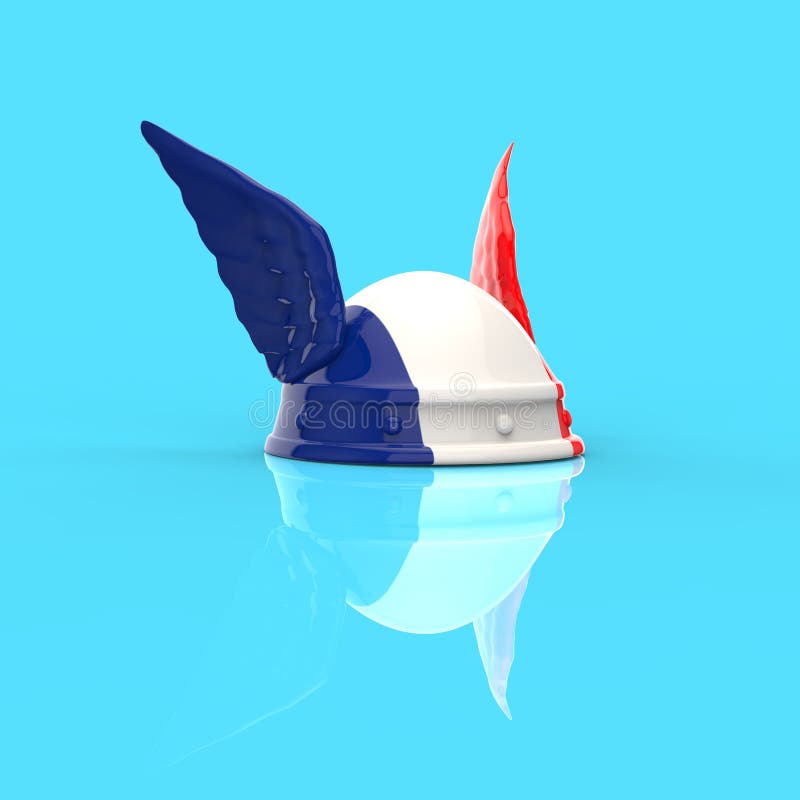 Gaul Helmet - 3D Illustration Stock Illustration - Illustration of gaul ...