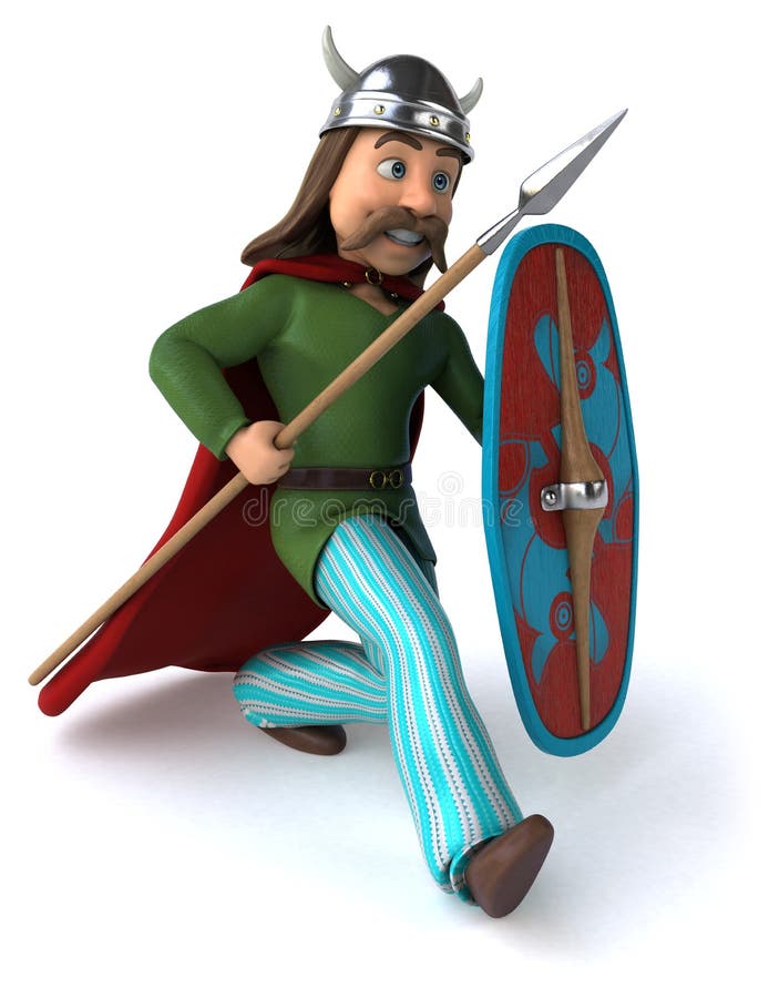 Gaul Warrior - 3D Illustration Stock Illustration - Illustration of ...