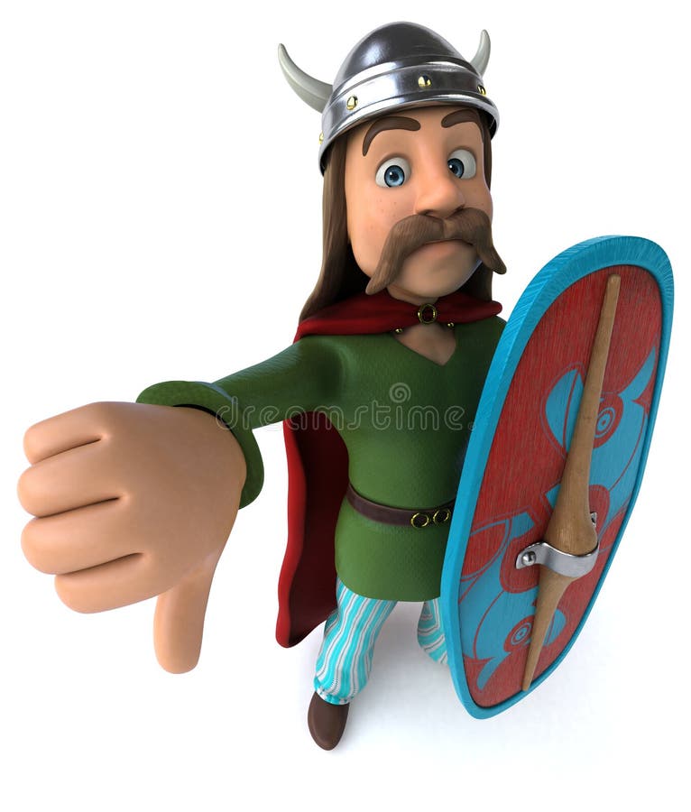 Gaul Warrior - 3D Illustration Stock Illustration - Illustration of ...