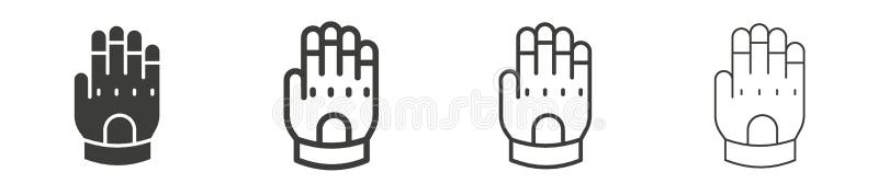 Gauntlet Icon Vector Set on White Background Stock Vector ...