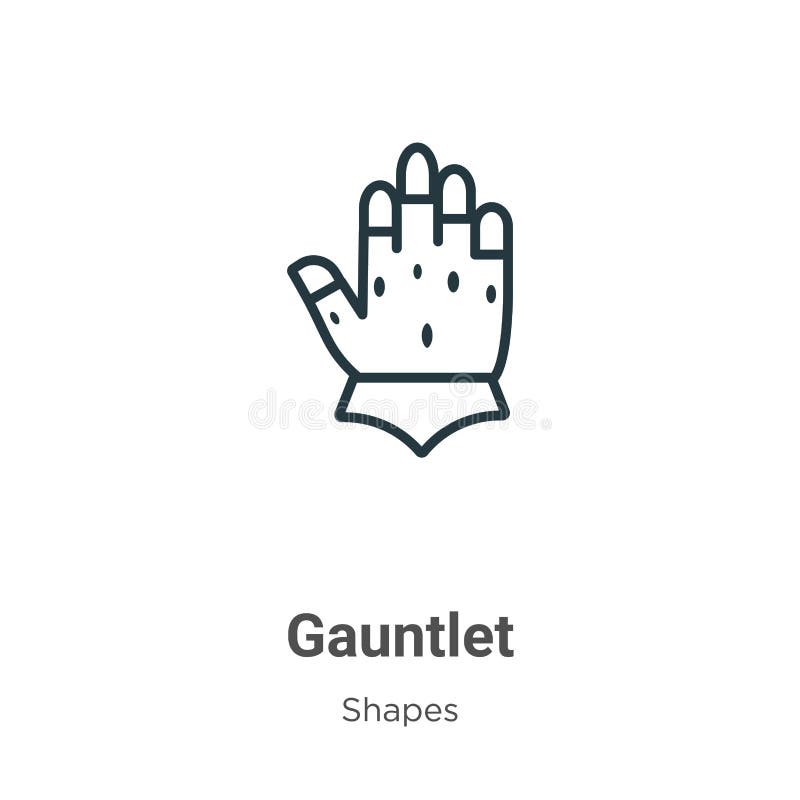 Gauntlet Icon Vector. Trendy Flat Gauntlet Icon From Shapes Collection ...