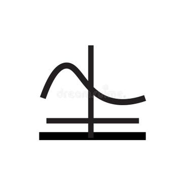 Gaussian Function Icon Vector Sign and Symbol Isolated on White ...