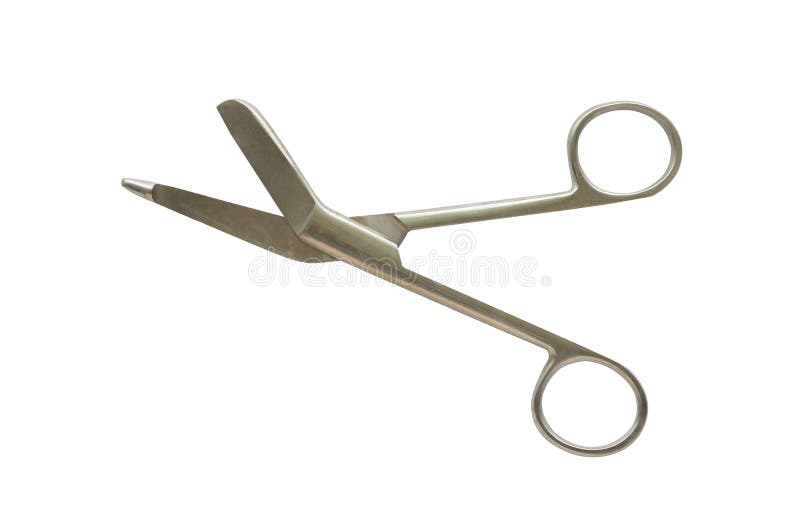 Gauze Cutter or Scissors in Isolated White Background,oprend Stock ...