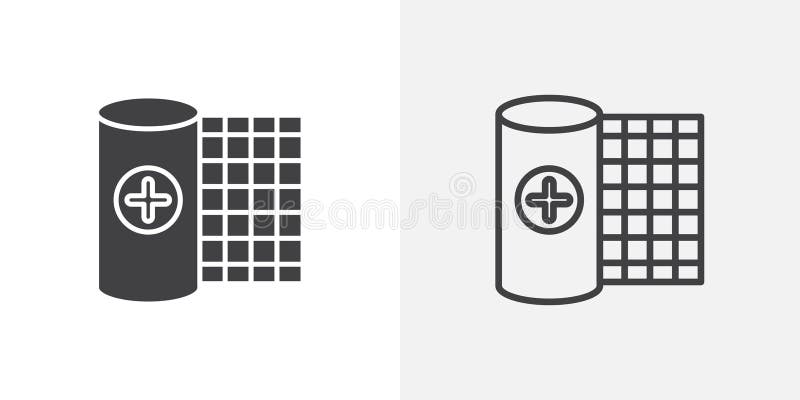 Sterile gauze icon stock vector. Illustration of background - 330250664