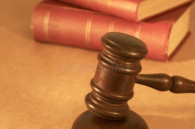 Gavel and book stock image. Image of attorney, education - 22631847