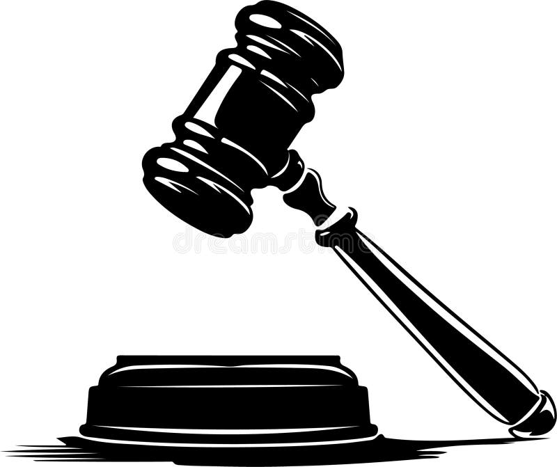 Classic Judge S Gavel Illustration - Perfect for Legal, Judicial, and ...