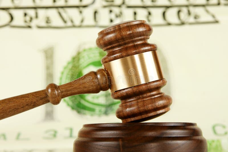 Gavel & Money. stock image. Image of expense, judgment - 28159543
