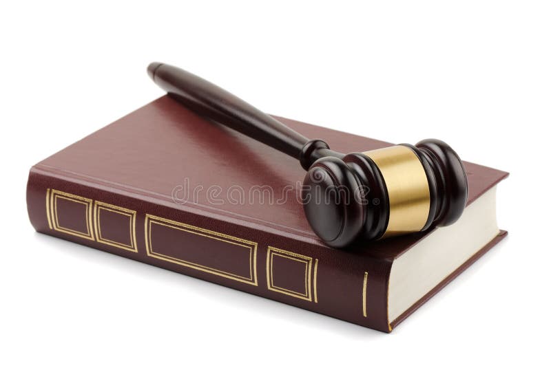 Wooden gavel and law book stock image. Image of book, hammer - 4631559