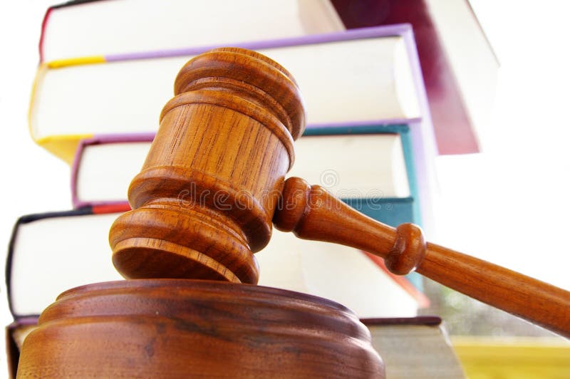Gavel and books stock image. Image of lawyer, court, lawbooks - 13450243