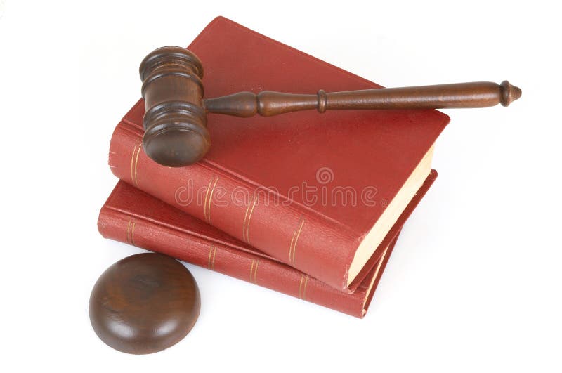 Gavel and books stock image. Image of judicial, adjourned - 3718257