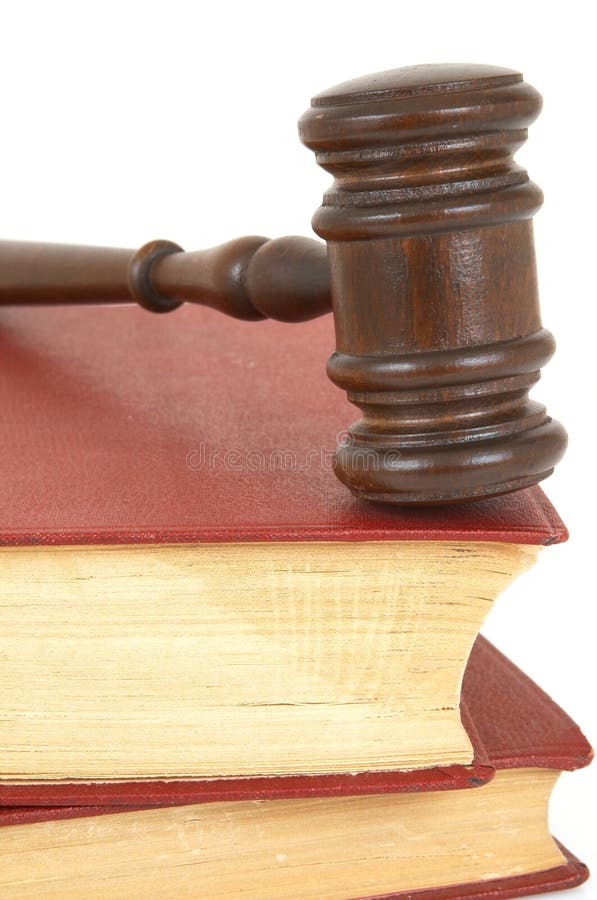 Gavel and books stock image. Image of judicial, adjourned - 3718257