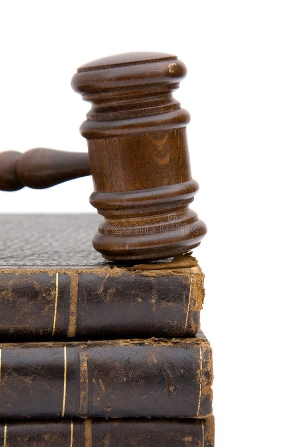 Gavel and books stock image. Image of judicial, adjourned - 3718257