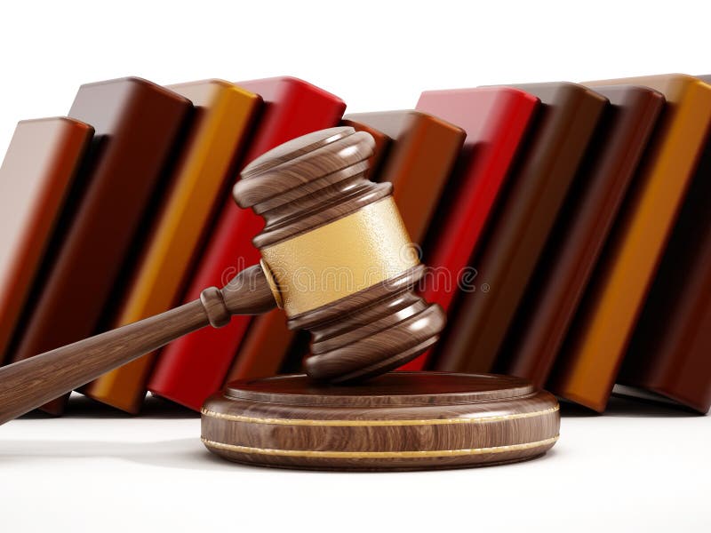 Gavel and books stock image. Image of decision, innocence - 42569255