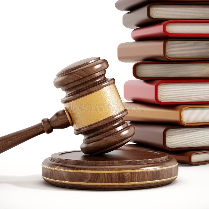 Gavel and books stock image. Image of judicial, adjourned - 3718257