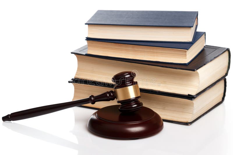 Gavel, books and handcuffs stock image. Image of judicial - 58128683