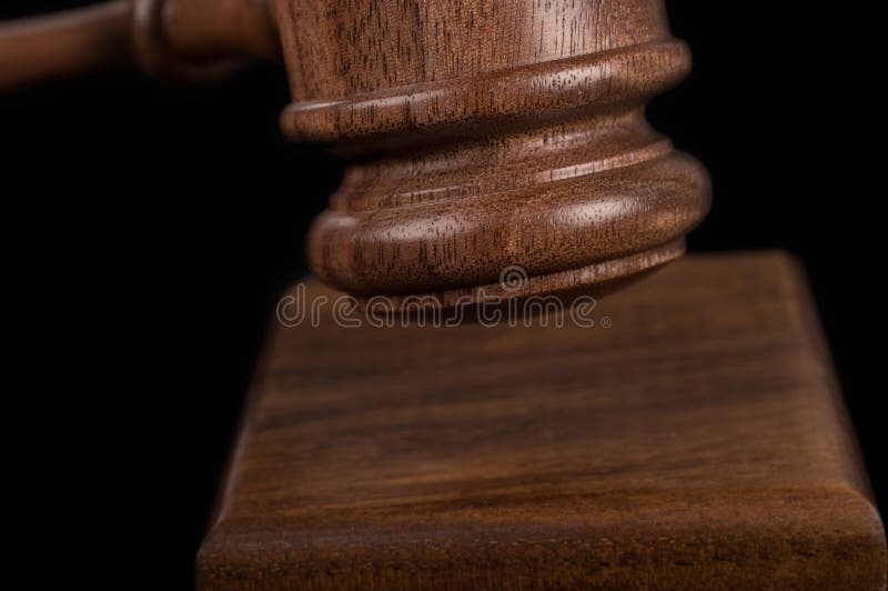 Gavel coming down stock image. Image of symbolic, tribunal - 7198845