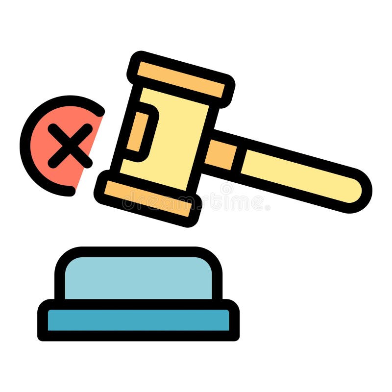 Gavel Control Icon Vector Flat Stock Vector - Illustration of computer ...