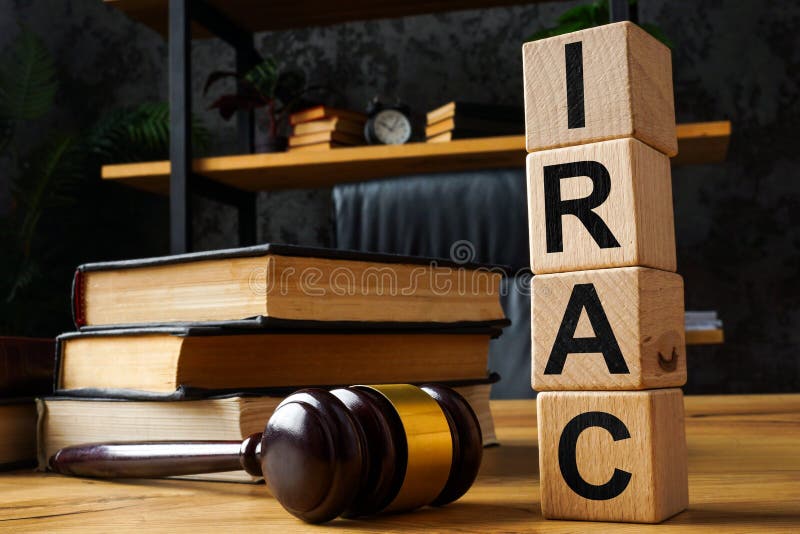 Gavel and Cubes with Abbreviation IRAC Issue Rule Analysis Conclusion ... Gavel and Cubes with Abbreviation IRAC Issue Rule Analysis Conclusion ...
