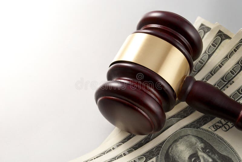 Money and gavel stock image. Image of judicial, criminal - 4440937