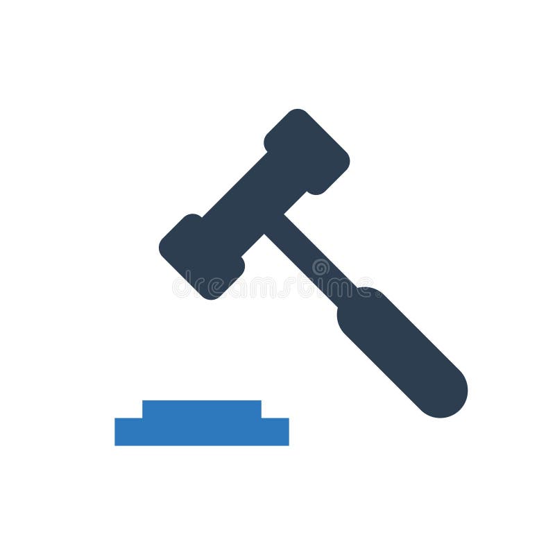 Gavel icon - hammer icon stock illustration. Illustration of icon ...