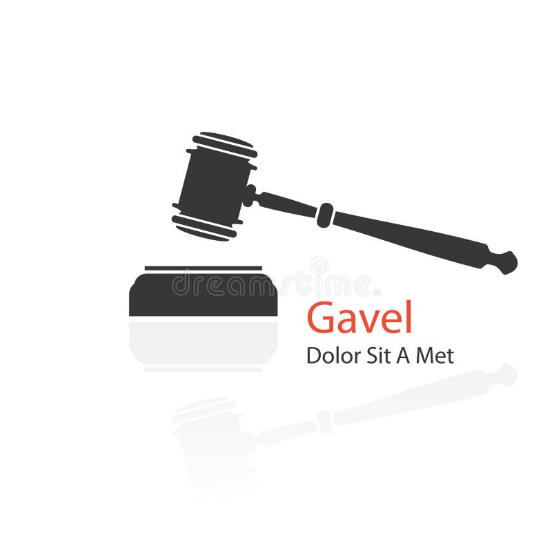 Judge gavel icon. stock vector. Illustration of hammer - 97658660