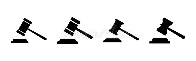Gavel Icon . Judge Gavel Icon Vector. Law Icon Vector. Auction Hammer Stock Vector ...