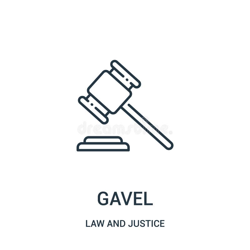 Gavel Icon Outline Stock Illustrations – 7,910 Gavel Icon Outline Stock ...