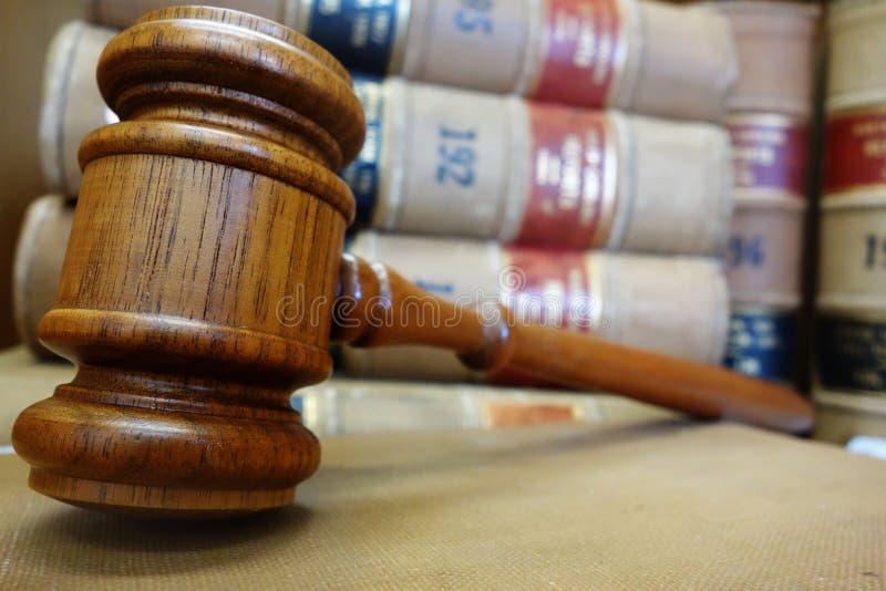 Gavel and books stock image. Image of lawyer, court, lawbooks - 13450243