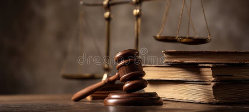The Gavel and Scales of Justice Symbolizing the Legal System S ...