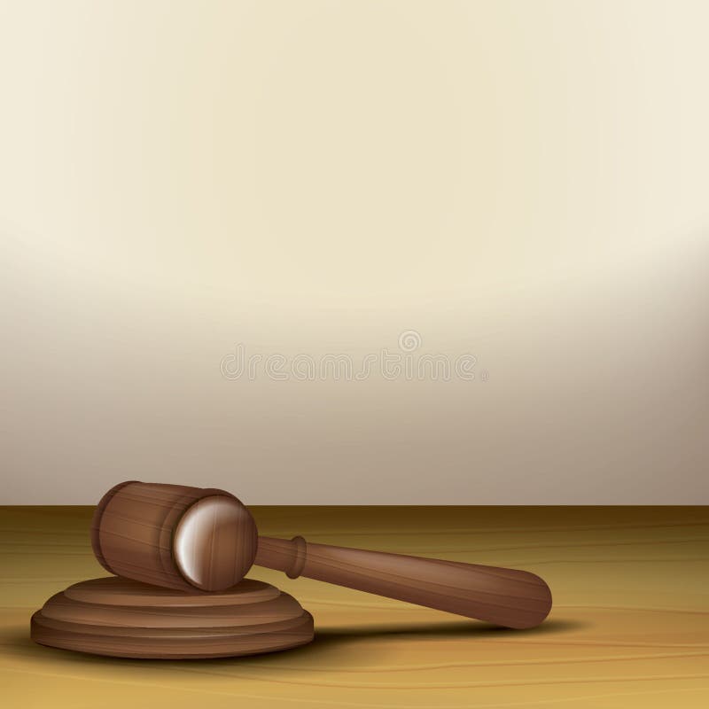 Gavel. Vector Illustration Decorative Design Stock Illustration ...