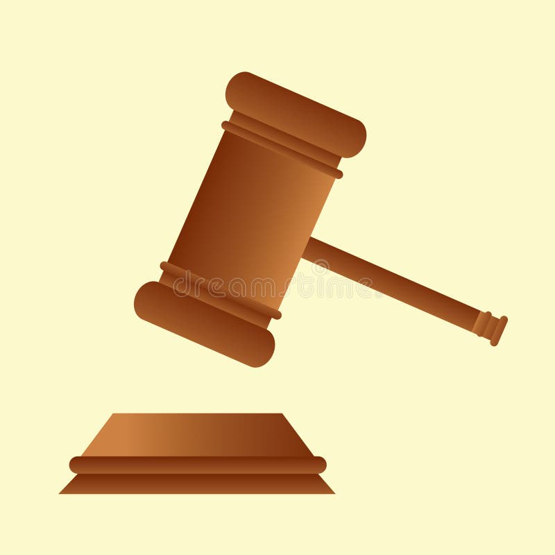 Gavel. Vector Illustration Decorative Design Stock Vector ...
