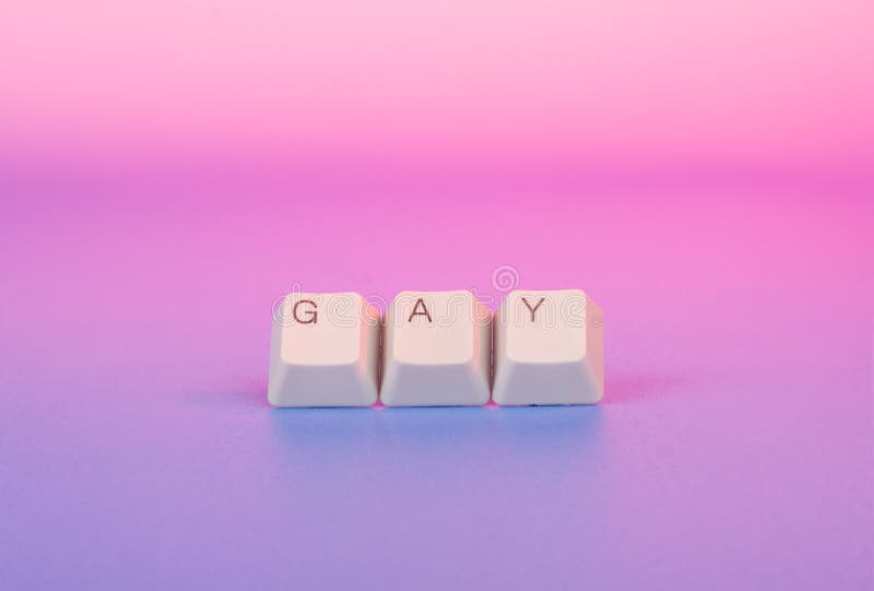 A Close-up of a Keyboard with Highlighted Text LGBT Stock Photo - Image ...