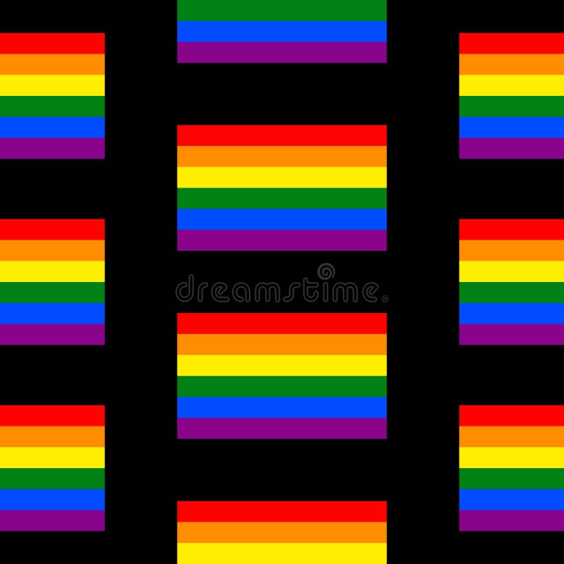 Gay flag seamless pattern stock illustration. Illustration of icon ...