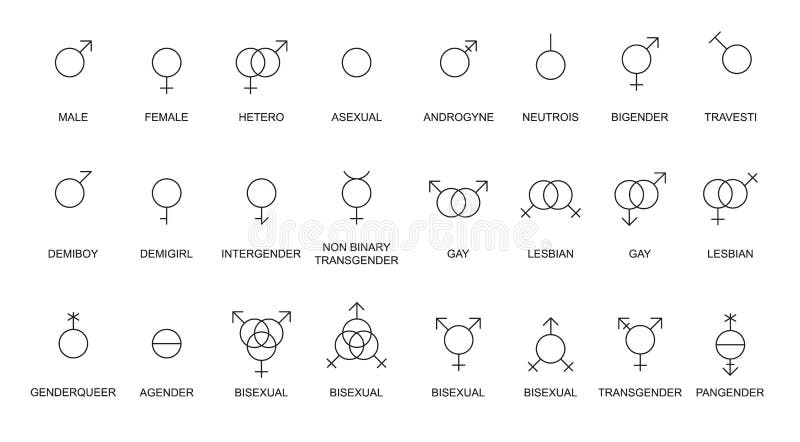 Gay Icons Differenzial Variation Symbole Vector Vektor Abbildung ...