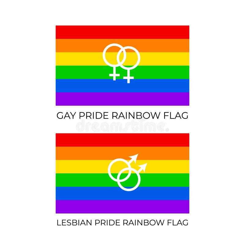 Gay Pride Rainbow Flag Symbol Of Lgbt Community Vector Flag Sexual