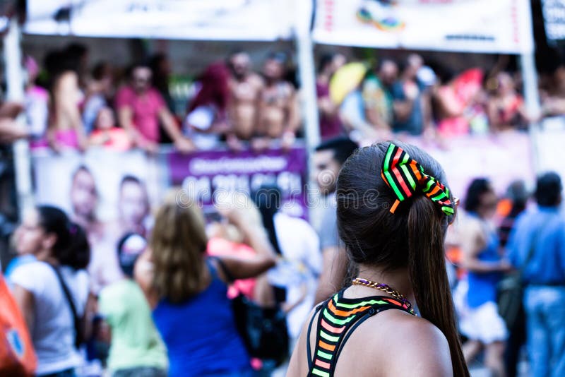 Gay and Lesbians Walk in the Gay Pride Parade Editorial Stock Image ...