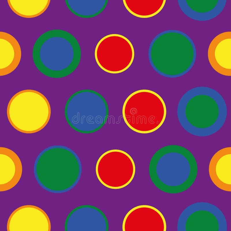 Gay Pride Colorful Dots Vector Seamless Pattern Stock Vector ...
