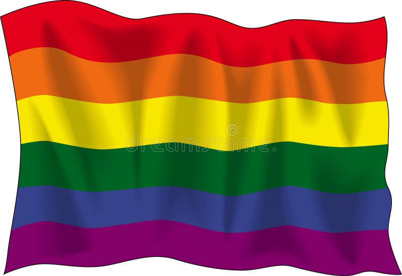 Gay pride flag stock vector. Illustration of homosexual - 3154291