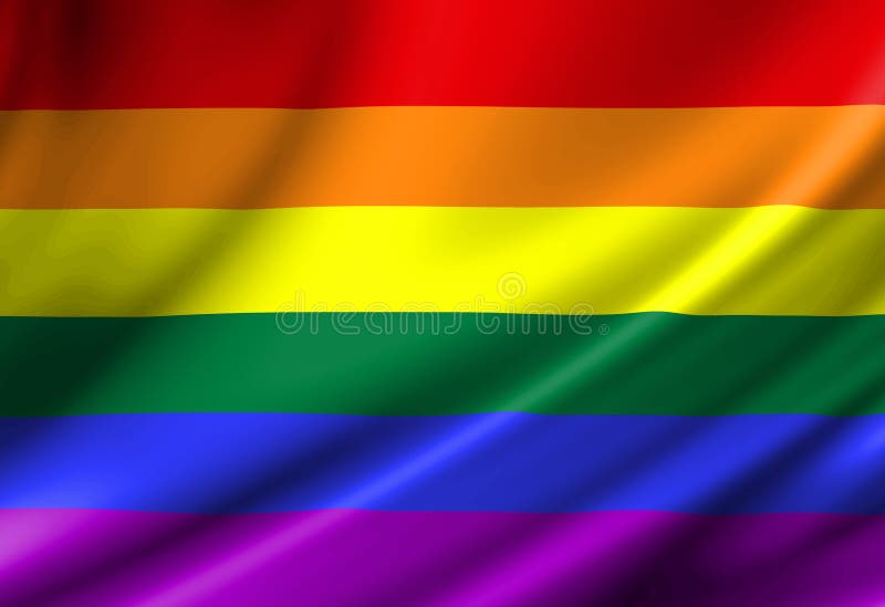 Gay pride flag stock illustration. Illustration of flag - 5027476