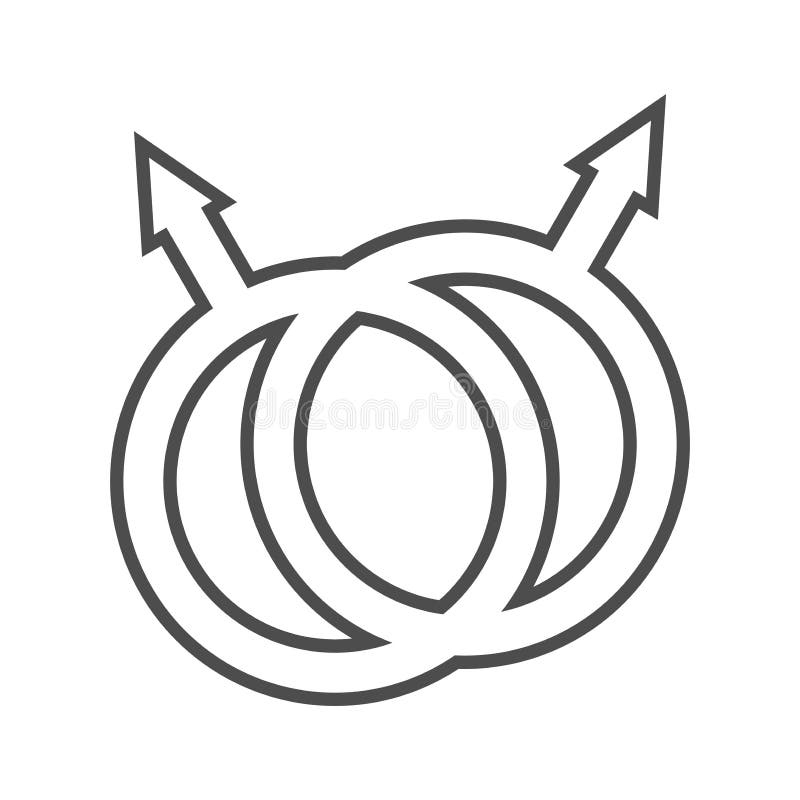 Gay Pride Him and Him Symbol Stock Vector - Illustration of parade ...