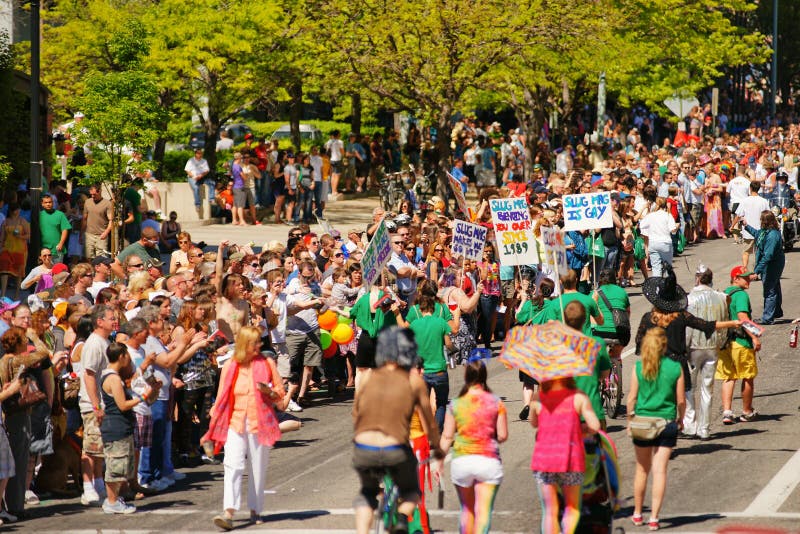 Gay Pride Parade editorial stock photo. Image of spectators - 28357563