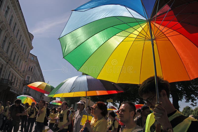 Riga gay pride editorial photography. Image of parade - 9391177