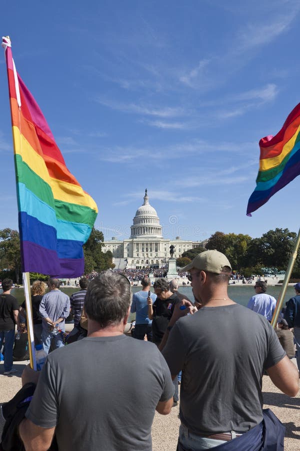 Gay Rights March, October 11, 2009 - Washington Editorial Image - Image ...