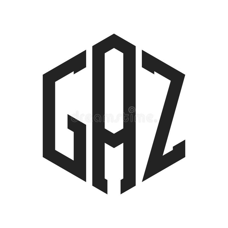 GAZ Logo Design. Initial Letter GAZ Monogram Logo Using Hexagon Shape ...