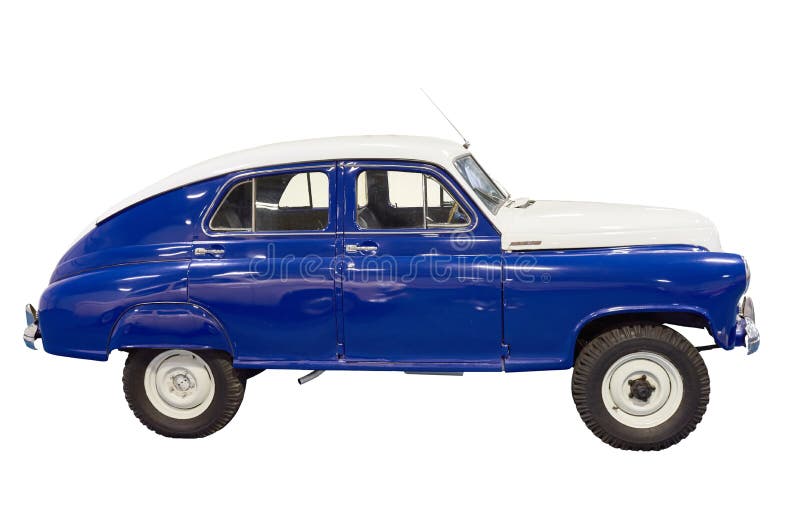 GAZ M-72 Soviet Car Isolated White Stock Photo - Image of russian ...