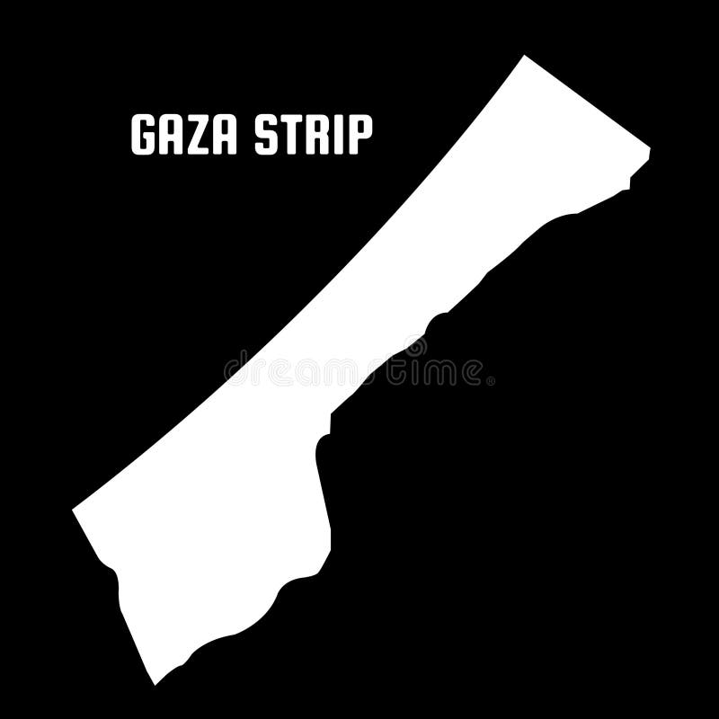 Gaza Map Black Stock Illustrations – 360 Gaza Map Black Stock ...
