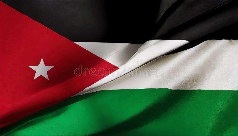Gaza Strip National Flag stock illustration. Illustration of ...