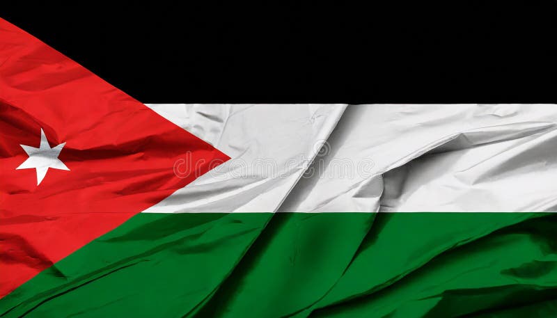 Gaza Strip National Flag stock illustration. Illustration of state ...