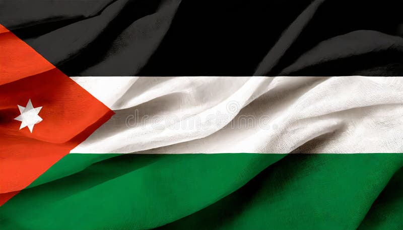 Gaza Strip National Flag stock illustration. Illustration of flag ...